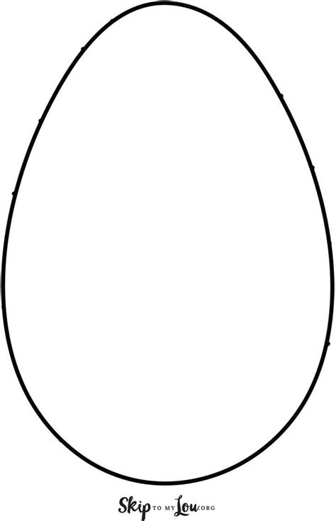 Easter Egg Stencil Free Printable Hq
