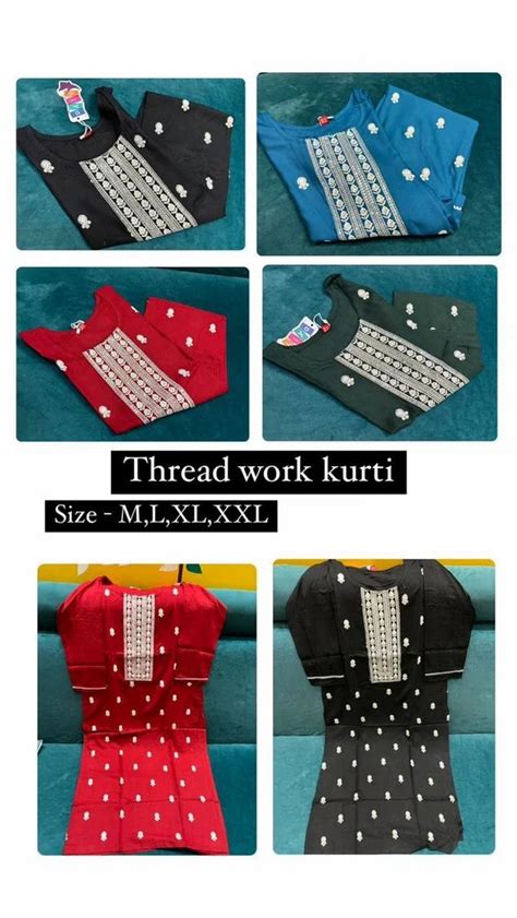 Ladies Thread Work Kurtis At Best Price In New Delhi By Hello Fashion Id 2852752808533