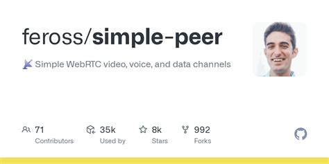 GitHub Feross Simple Peer Simple WebRTC Video Voice And Data Channels