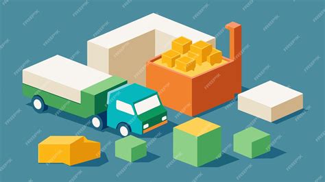 Premium Vector Compacting Some Materials Such As Plastic And Foam Are