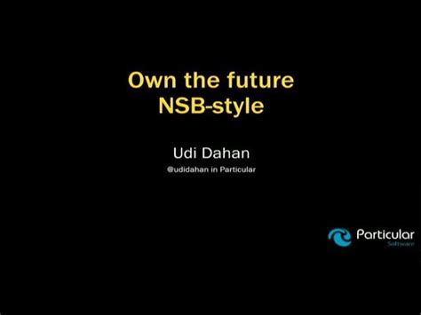 Ndc Conferences Talk Own The Future Nsb Style From Ndc Conferences