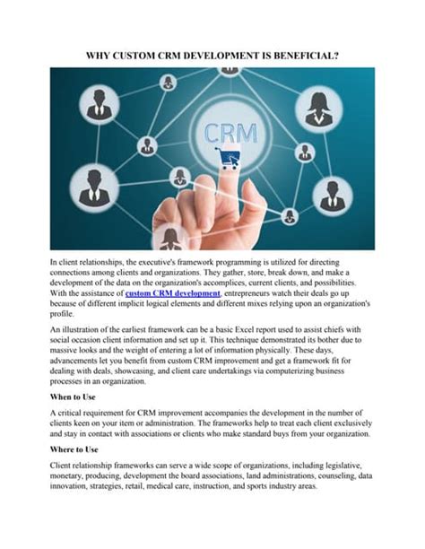 Custom Crm Development Pdf Sales Business