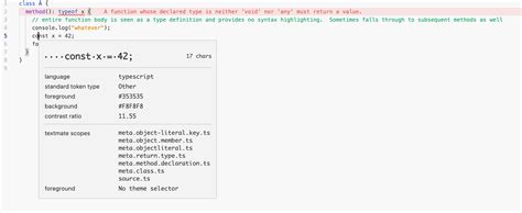 Typescript Tokenization Fails On Methods With Return Type `typeof