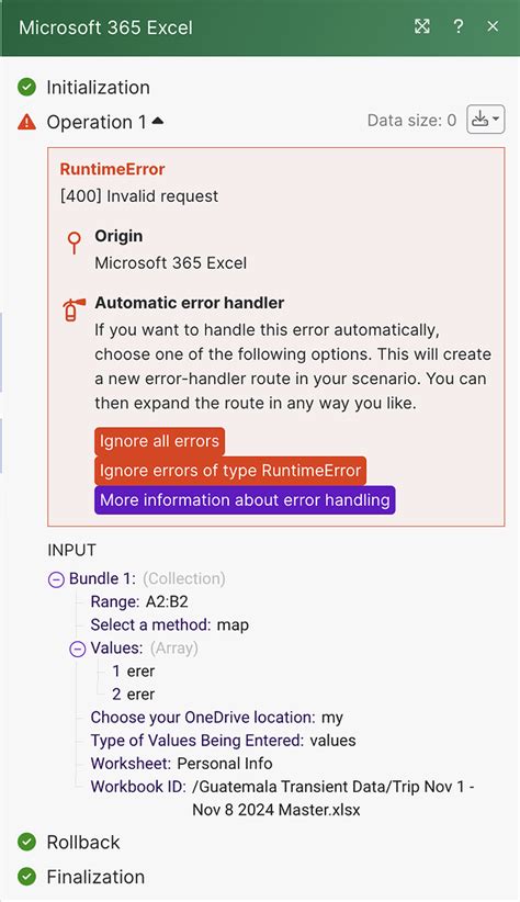 Excel Runtime Error 400 Invalid Request How To Make Community