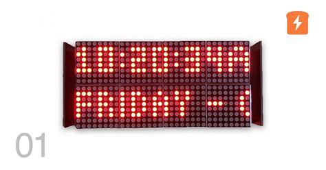 dot matrix led display digital clock part 1 hardware circuitbread