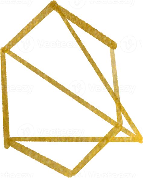 Gold Geometric Shape Frame 10870163 Png