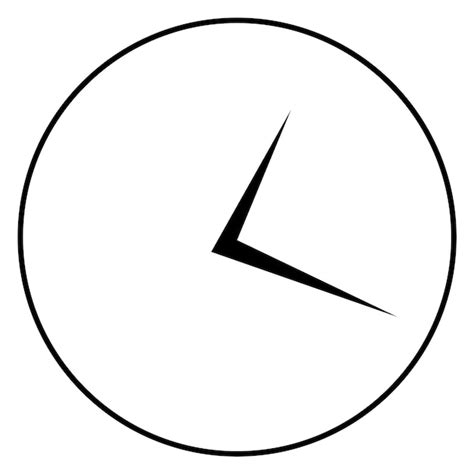Premium Vector Clock Face Icon Time Symbol Wall Timer