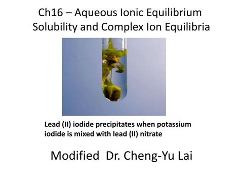 PDF Modified Dr Cheng Yu Lai Write The Balanced Equation For The Complex Ion Equilibrium