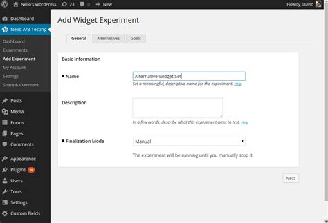 Split Testing Widgets In Wordpress Nelio Ab Testing