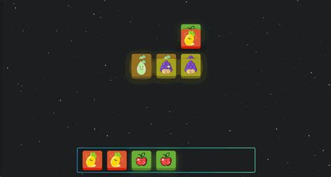 erstelle ein fruchtstapelspiel html css javascript labex