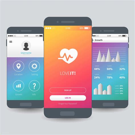 Free App Design Templates Of Mobile App Ui Template Design Download