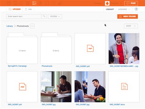 Asset Library Drag Drop By Kelsey Hunter For Percolate Design On Dribbble