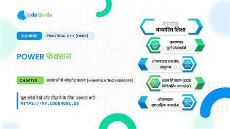 Power Function In C Hindi Pow In C Hindi C YouTube