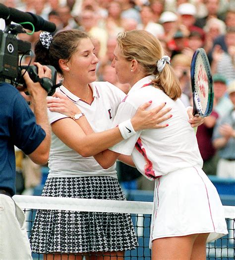 Download Monica Seles And Steffi Graf In Their Early Career Wallpaper