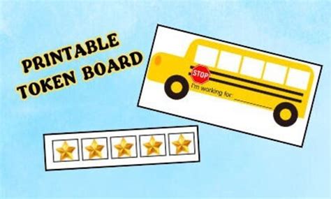 Printable Bus Token Board Token Economy Etsy