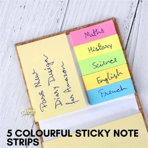 Paper Soft Bound Mini Cork Notepad With Double Sticky Notepad And Strips For Office Size 10 7