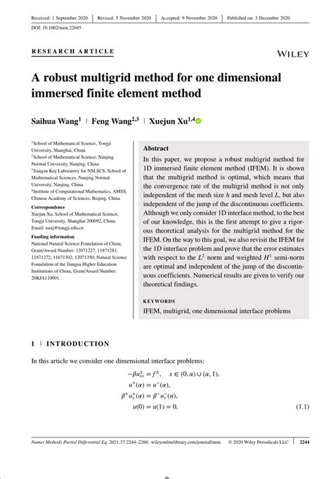 A Robust Multigrid Method For One Dimensional Immersed Finite Element