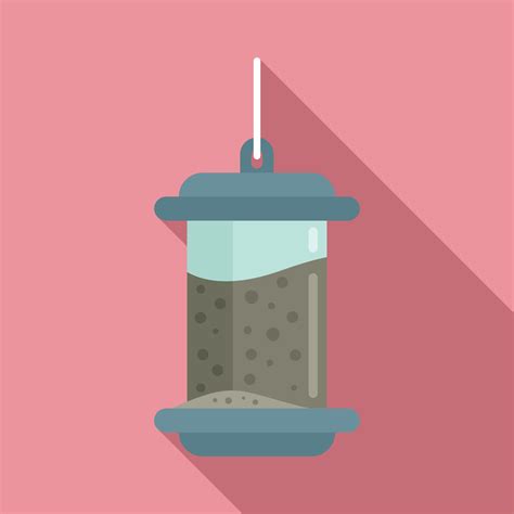 Plastic Bird Feeders Icon Flat Style 14527704 Vector Art At Vecteezy