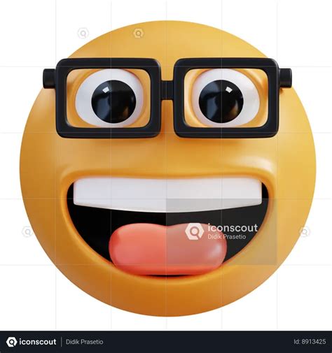 Nerd Face 3d Icon Free Download Sign And Symbols 3d Icons Iconscout