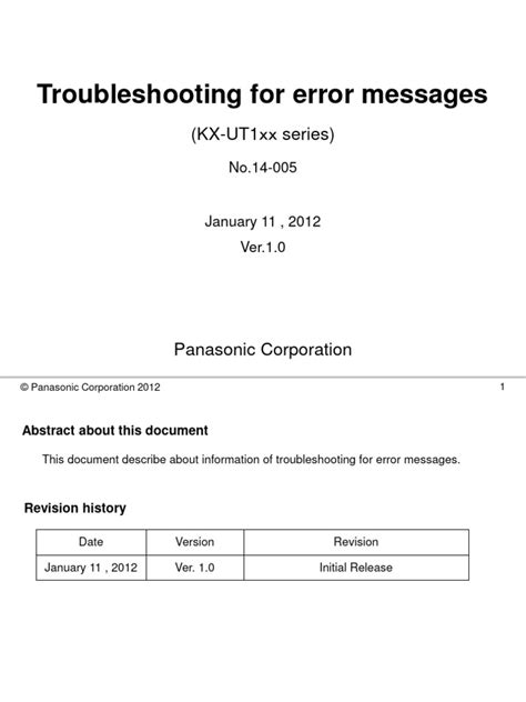 Troubleshooting For Error Messages Ut1 10 Pdf Session Initiation Protocol Domain Name System