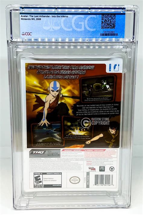 Avatar The Last Airbender Into The Inferno Nintendo Wii 2008 For