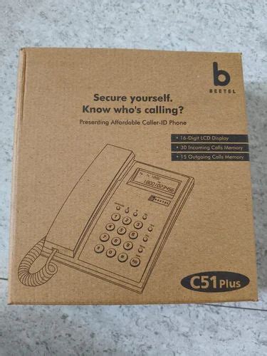 Beetel C 51 Plus Corded Landline Phone Wired At ₹ 880 Piece In Doddaballapura Id 2855615678291