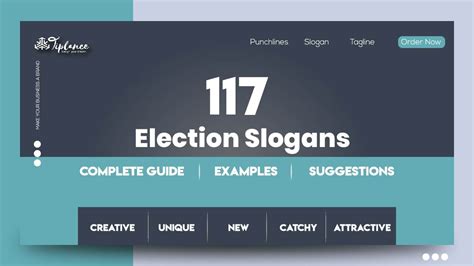 117 Attractive Election Slogans Taglines And Ideas Tiplance