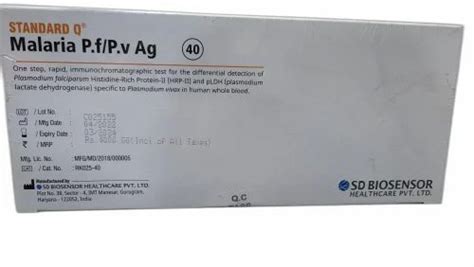 Malaria Pf Pv Ag Sd Biosensor At Rs 24 Malaria Kit In New Delhi Id