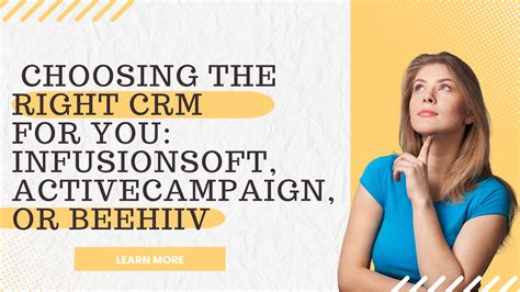 Choosing The Right CRM For You Infusionsoft ActiveCampaign And Beehiiv System Chicks