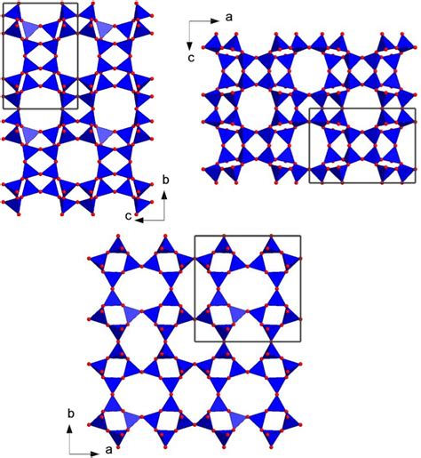 The Tetrahedral Framework Of Merlinoite Viewed Down [100] [010] And Download Scientific