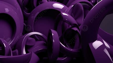 Isolated Monochrome Violet Geometric Shapes In 3d Render Background Vivid Monochrome Cone