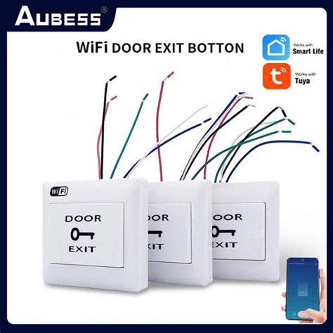 Hot Tuya WiFi Door Exit Release Push For Lock Sensor Access Control System APP Lazada PH