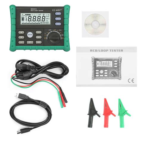 akozon rcd tester ms5910 leakage switch tester digital resistance meter rcd loop resistance