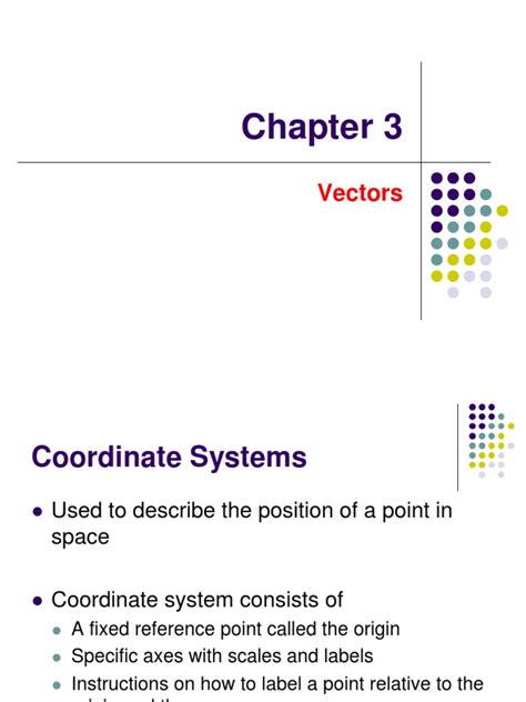 Chapter 3 Vectors Pdf Pdf Euclidean Vector Cartesian Coordinate