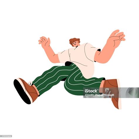 행복한 점프 사람들 젊은이는 목표를 달성하고 성공을 얻습니다 십대는 기뻐하고 공중에 떠 있고 날아다닙니다 자유를 축하하는 사람 건강한 라이프스타일 흰색 배경에 평평한 고립