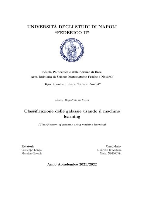 Pdf Classification Of Galaxies Using Machine Learning