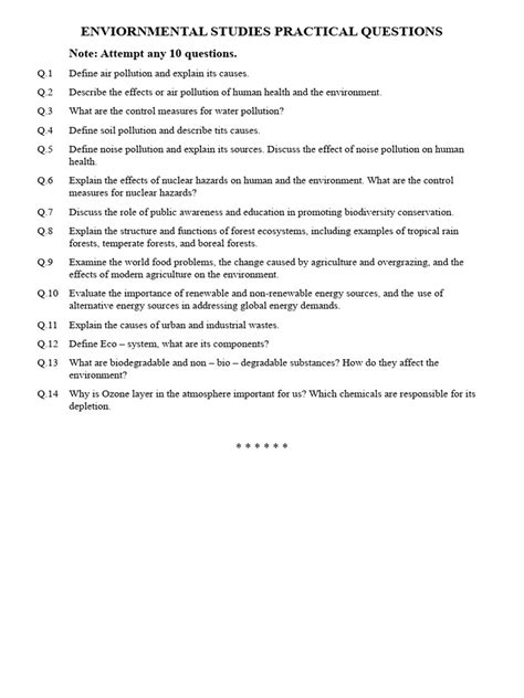 Class 12th Evs Practical Em Pdf