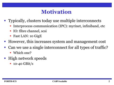 Ppt Exploiting Spatial Parallelism In Ethernet Based Cluster Interconnects Powerpoint