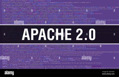 Apache Text Written On Programming Code Abstract Technology Background Of Software Developer