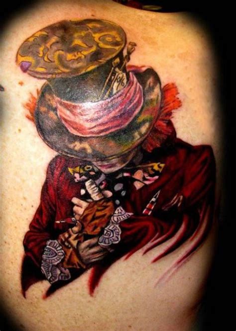 Alice In Wonderland Tattoo Hatter Mad Mad Hatters Hat Temporary