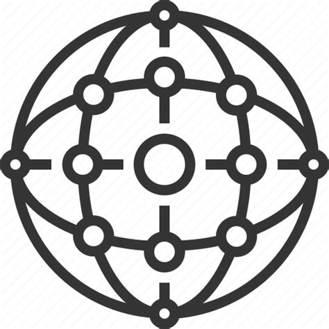 Computer Connection Global Networking Globe Internet Network Nodes Icon Download On