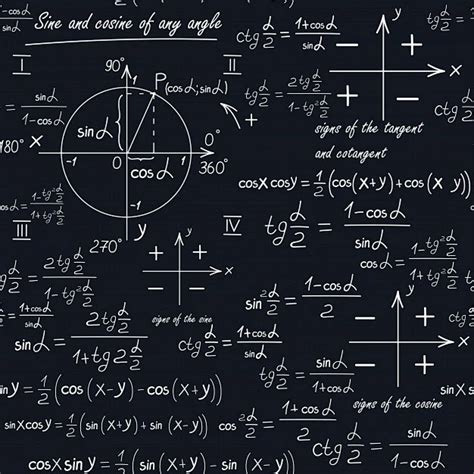 黑板上的数学几何物理方程式计算公式装饰花纹符号背景底图矢量图设计素材 花瓣网