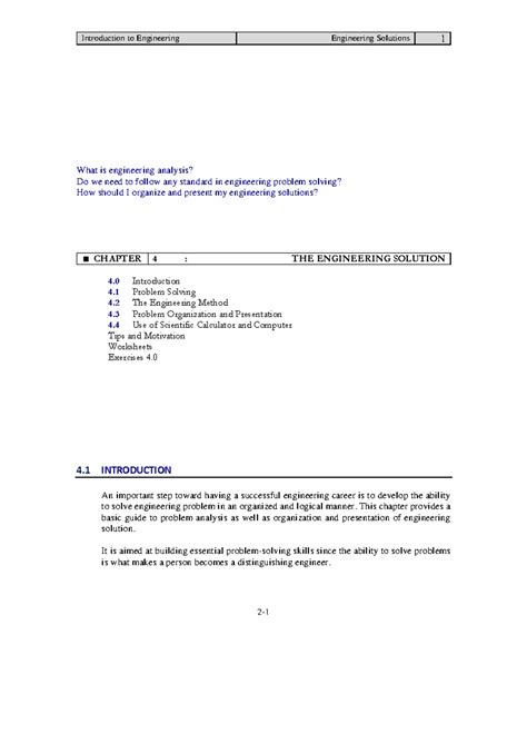 Labwork 4 Example Page 2 11 Introduction To Engineering Engineering