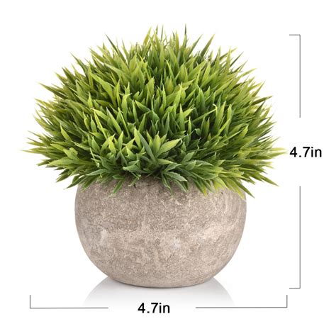 Mini Plastic Artificial Green Grass Emulational Po Grandado