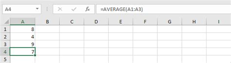 Average Function In Excel Vedic Paths