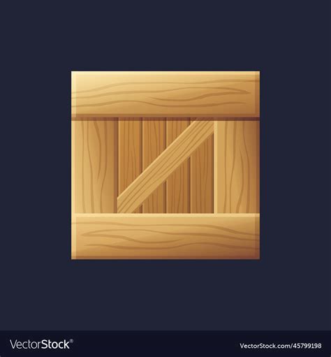 Game Ui Asset Gaming User Interface Crate Icon Vector Image