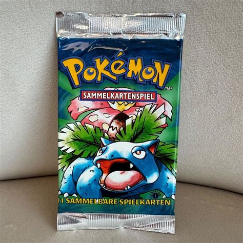 Pokemon Base Set 1edition Sealed Booster Pack De Ungeöffnet Neu Und