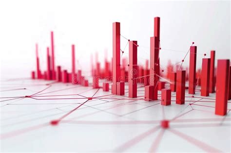 3d Abstract Vector Illustration Business Graph Analysis Stock
