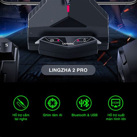 Lingzha 2 Pro | Bộ chuyển đổi chơi game PUBG Mobile Free Fire