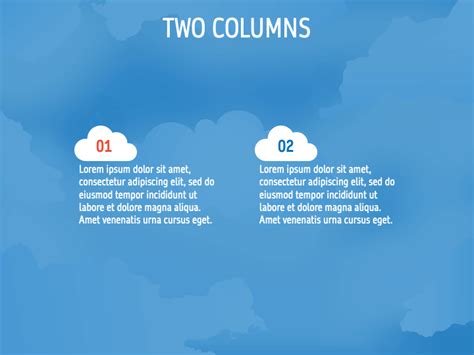 Free Clouds Background Presentation For PowerPoint And Google Slides